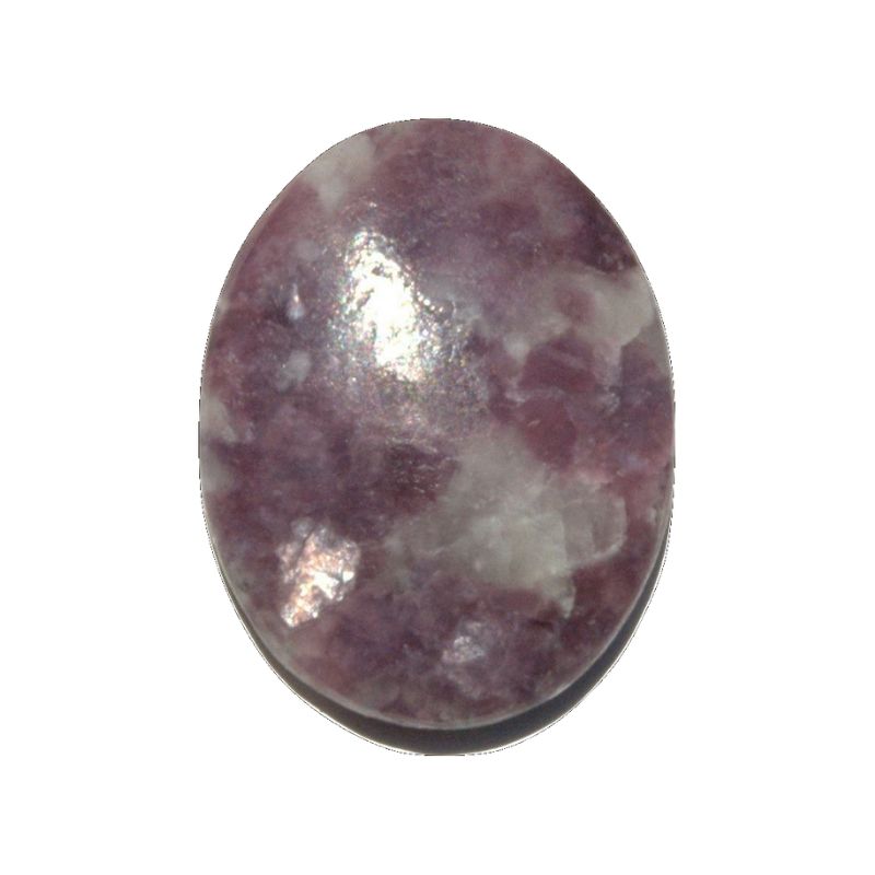 Lepidolita en Mica "Worry Stone" Piedra calmante 3.5 x 2.8 cm aproxima ...